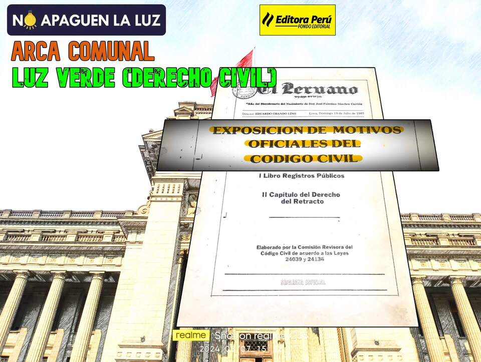 Exclusivo: La exposición de motivos oficiales del Código Civil peruano ...
