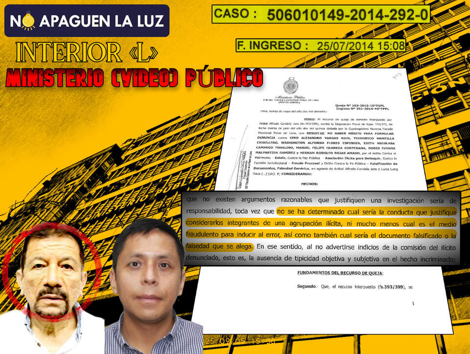 El fiscal superior Cortez Vargas dejó en la impunidad a pseudojunta ...